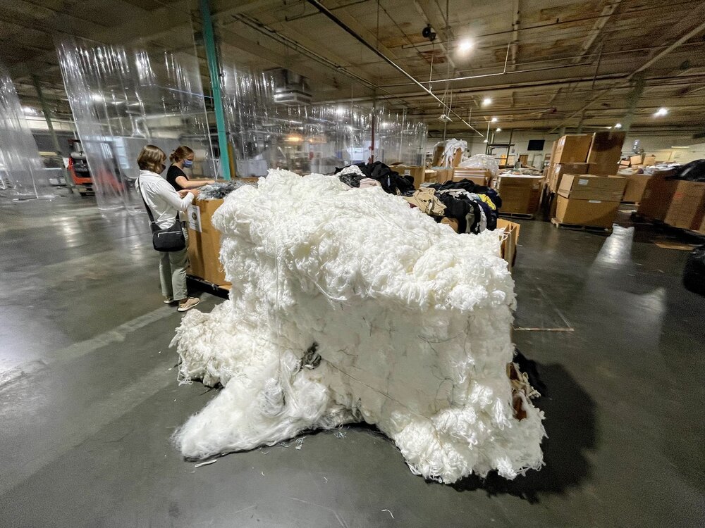 Backing for North Carolina textile upcycling
