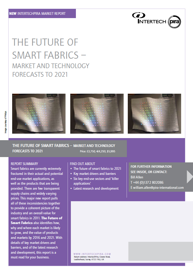The Future of Smart Fabrics to 2021