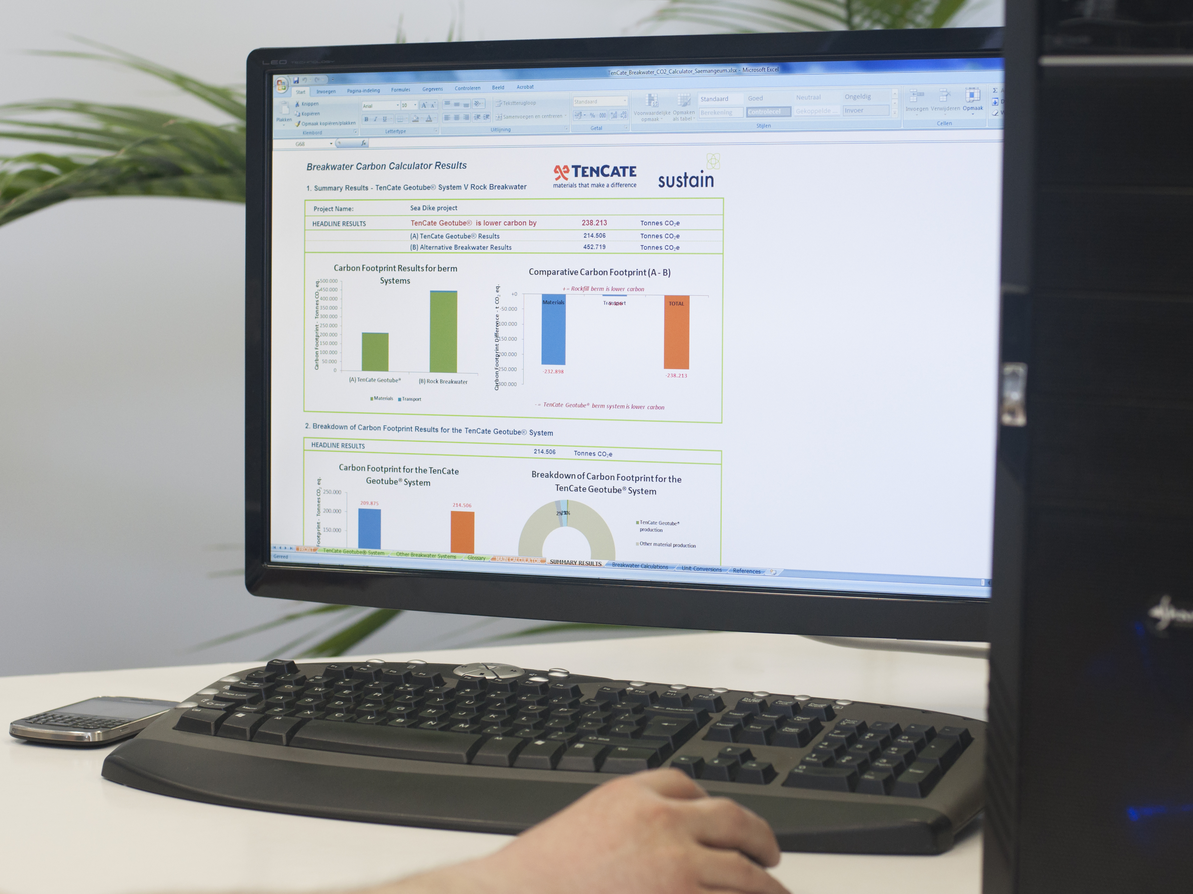 TenCate’s carbon footprint calculator for water management