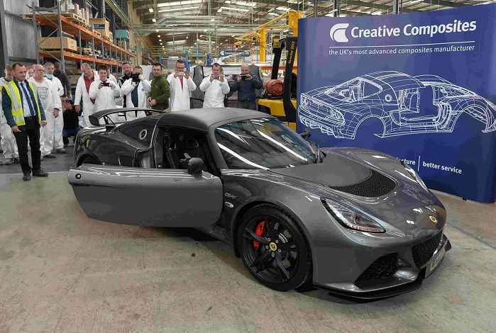 Creative Composites supplies composite components to Lotus Cars